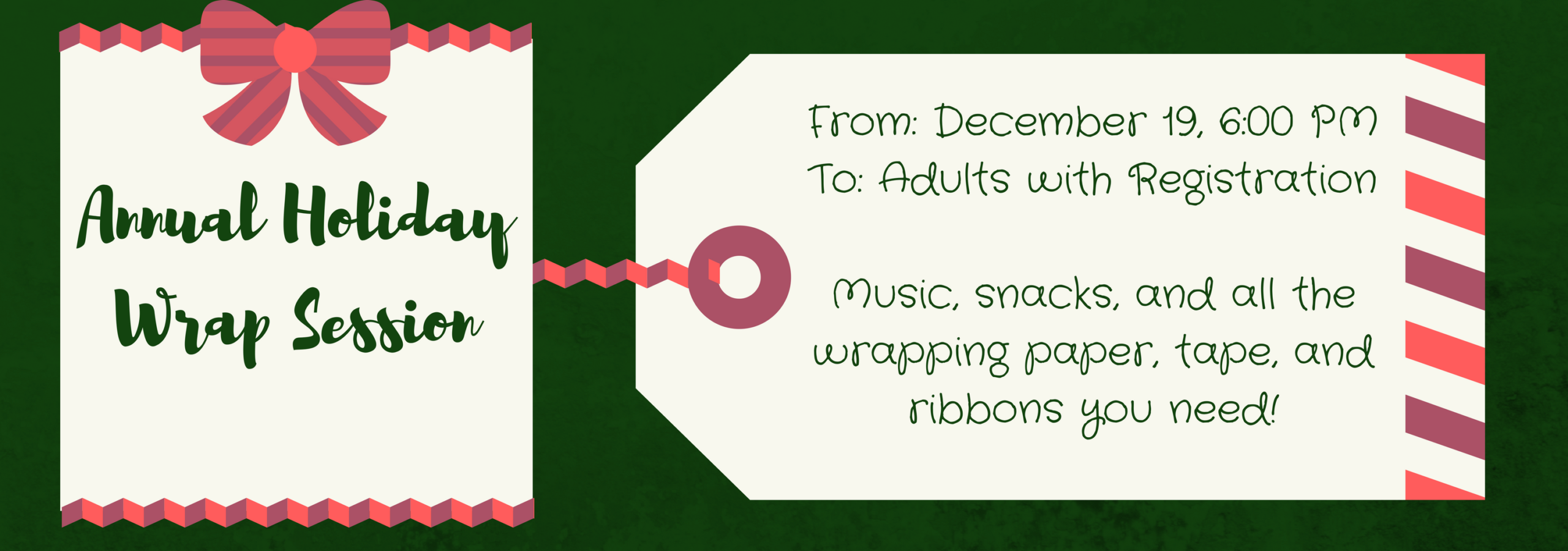 Annual Holiday Wrap Session – Moon Township Public Library