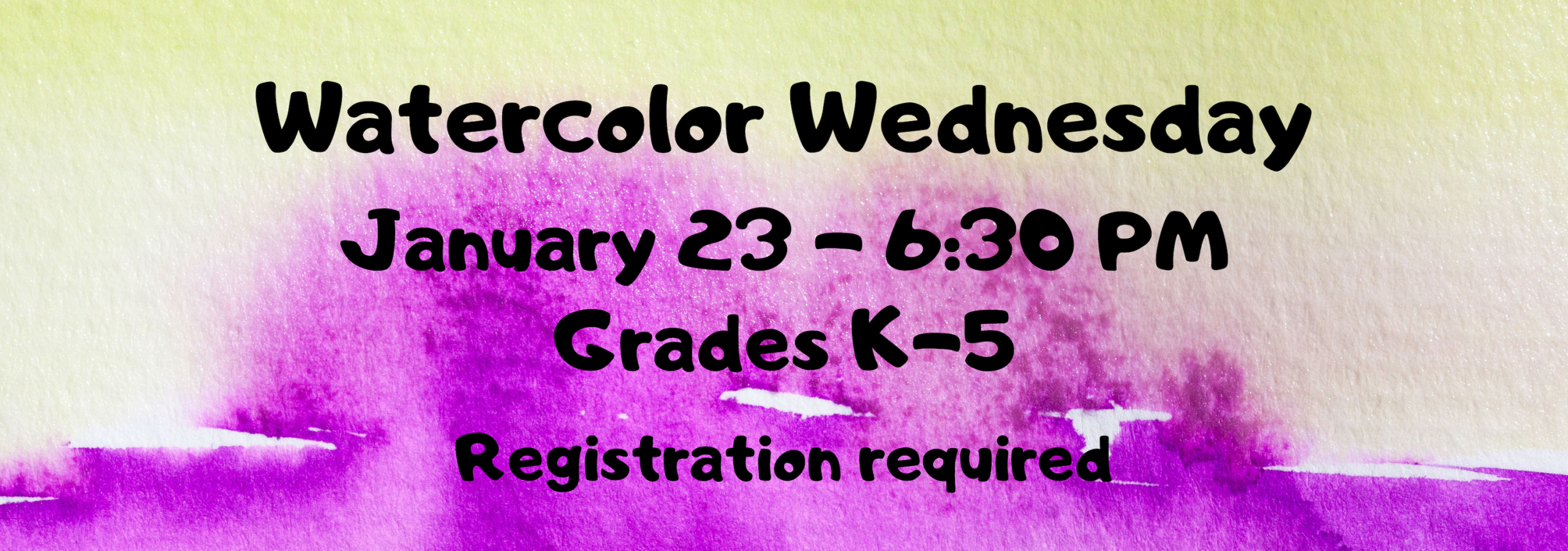 Watercolor Wednesday 2019 01 23 – Moon Township Public Library