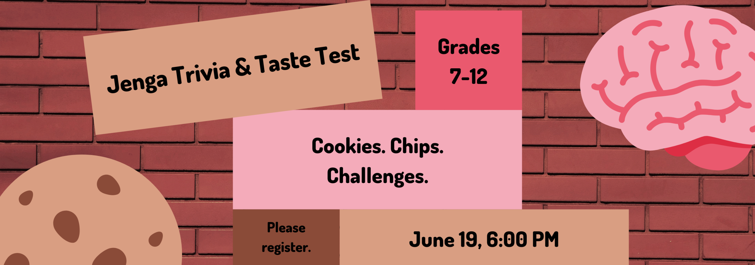 Jenga Trivia & Taste Test 2019 06 19 – Moon Township Public Library
