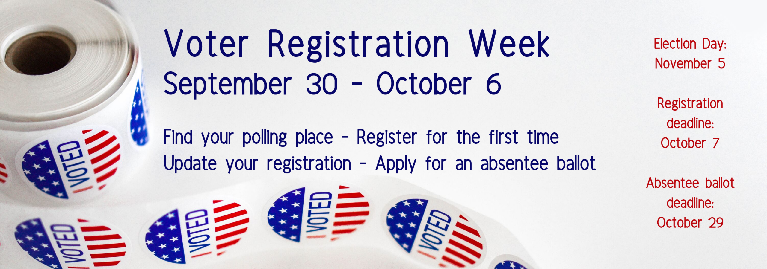 Voter Registration Week 2019 09 30 – Moon Township Public Library