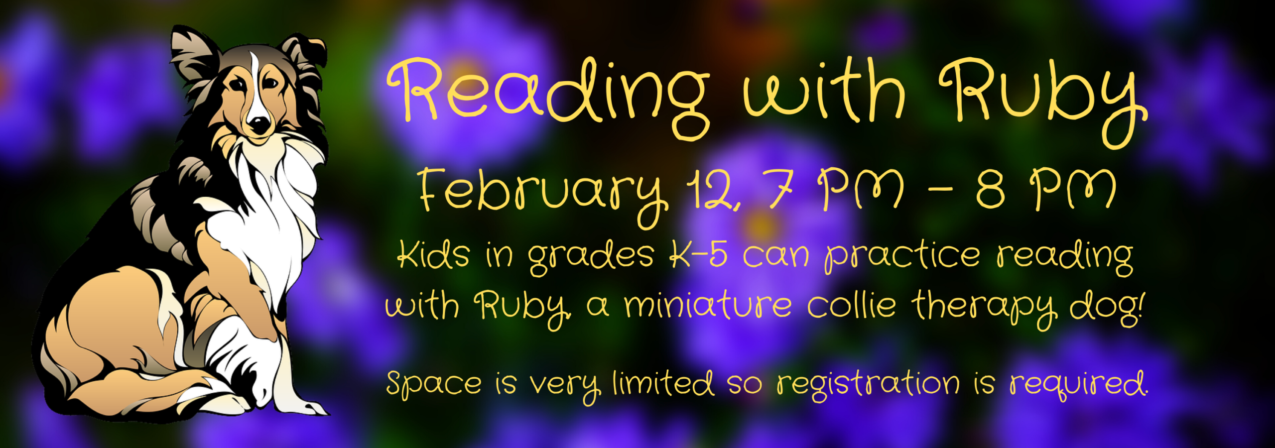 Reading with Ruby 2020 02 12 – Moon Township Public Library