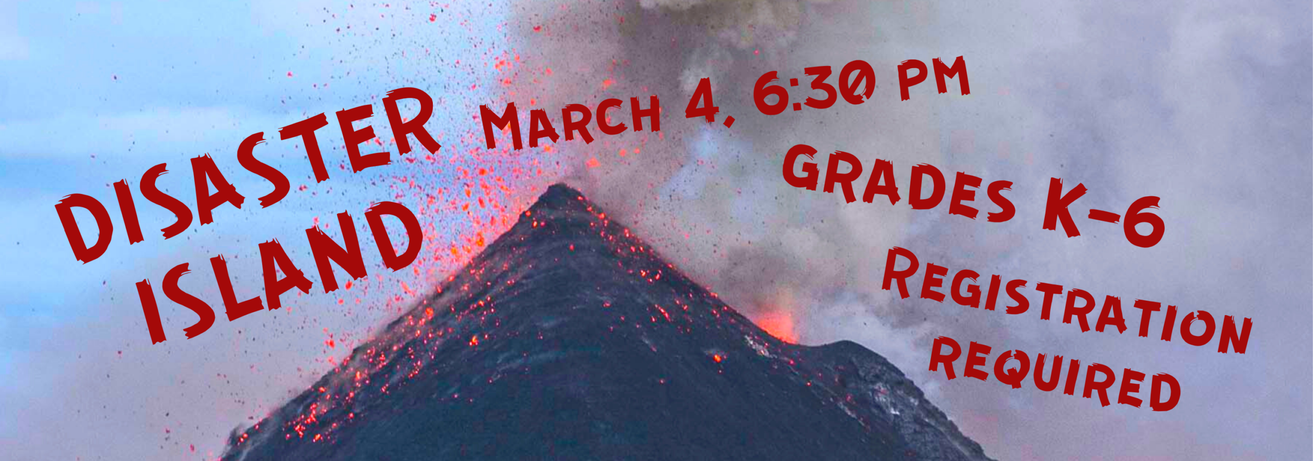 DISASTER ISLAND 2020 03 04 – Moon Township Public Library