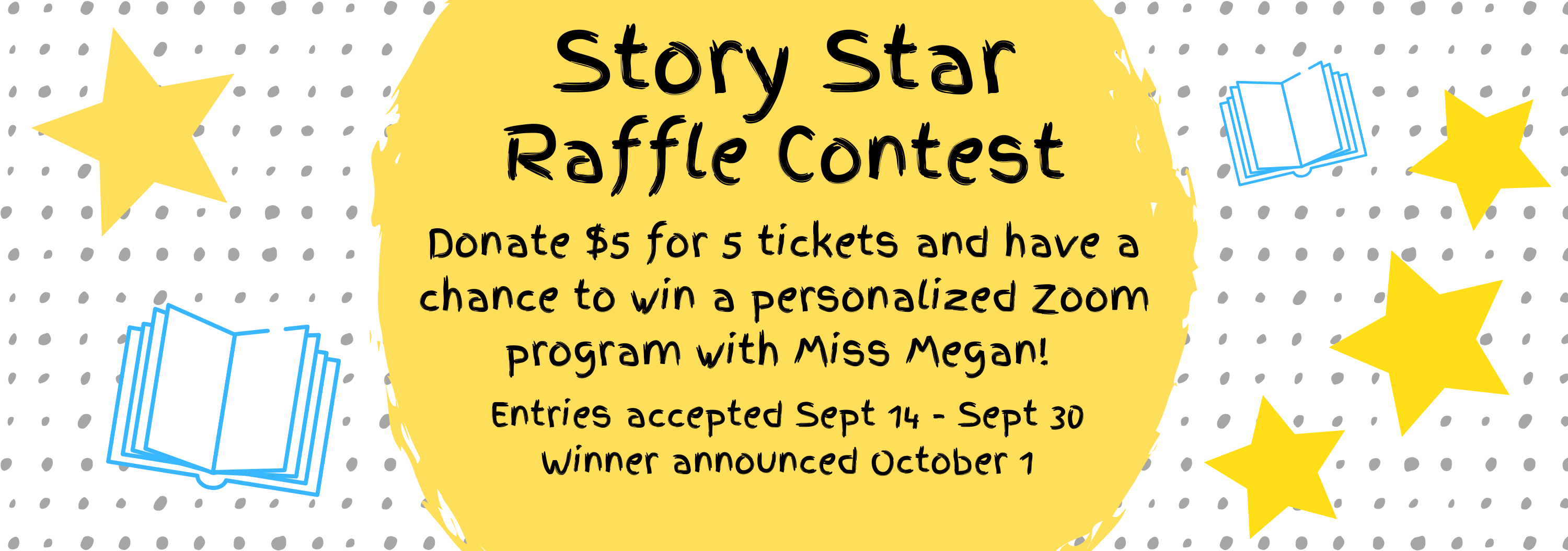 Story Star raffle contest banner 2020 09 16 – Moon Township Public Library