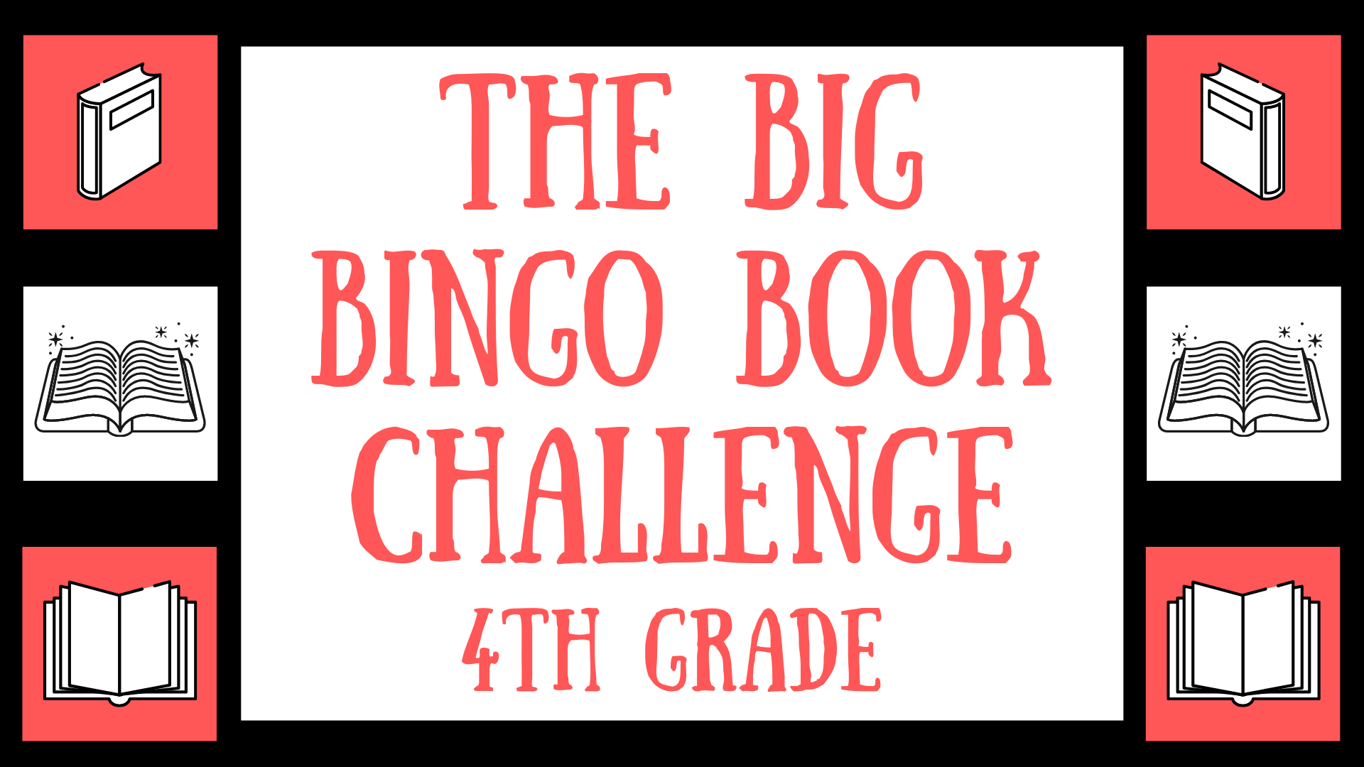 big bingo book challenge 4th grade featured image – Moon Township ...