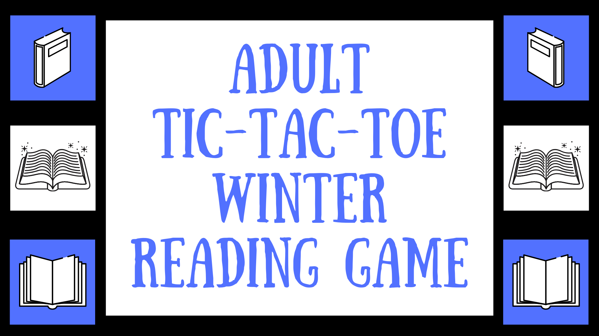 adult tic-tac-toe winter reading game featured image – Moon Township ...
