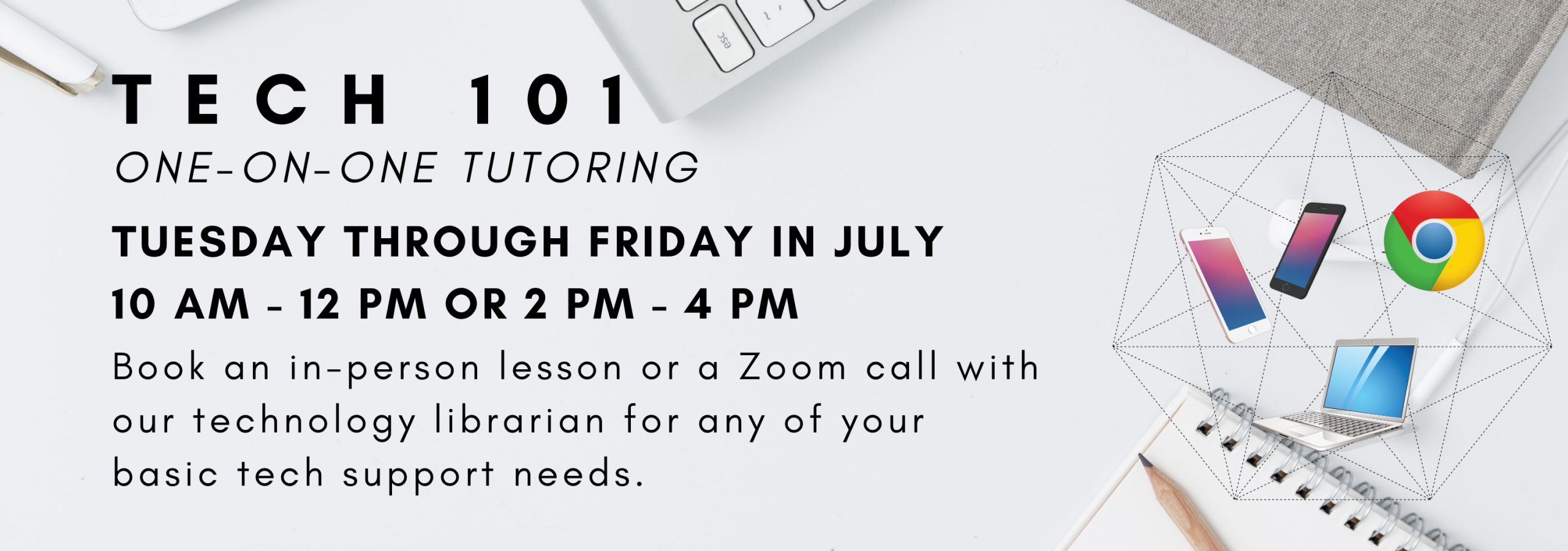 _Tech 101 One-on-One Tutoring 2021 07 01 banner – Moon Township Public ...