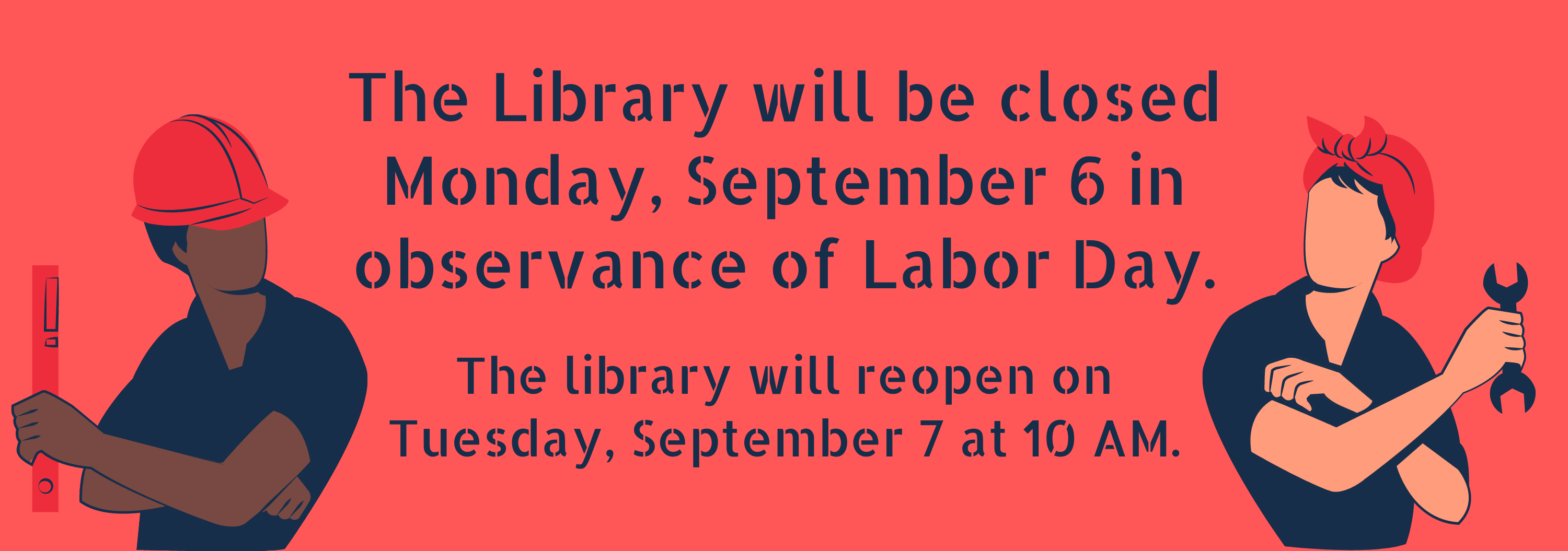 Labor Day 2021 banner – Moon Township Public Library