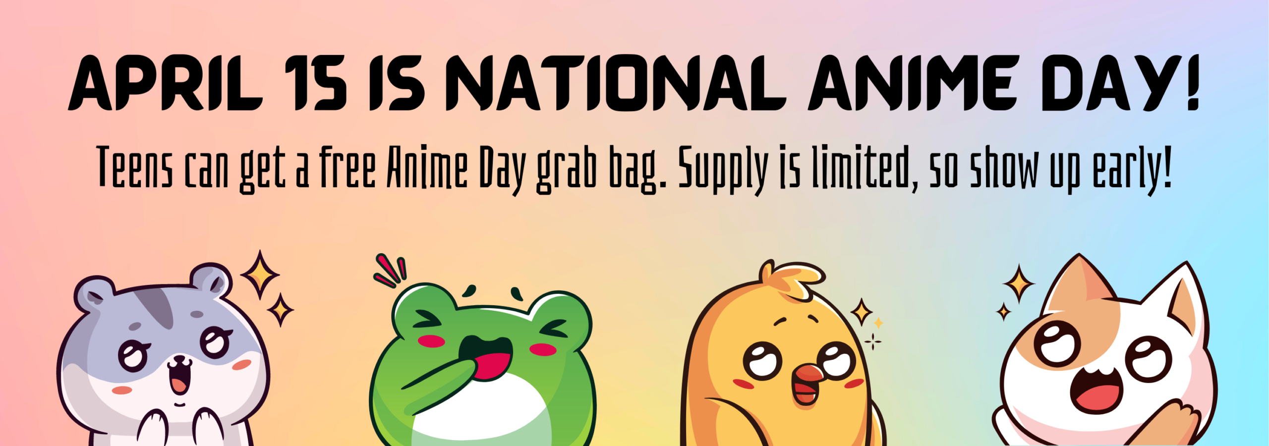 NATIONAL ANIME DAY 2022 04 15 – Moon Township Public Library