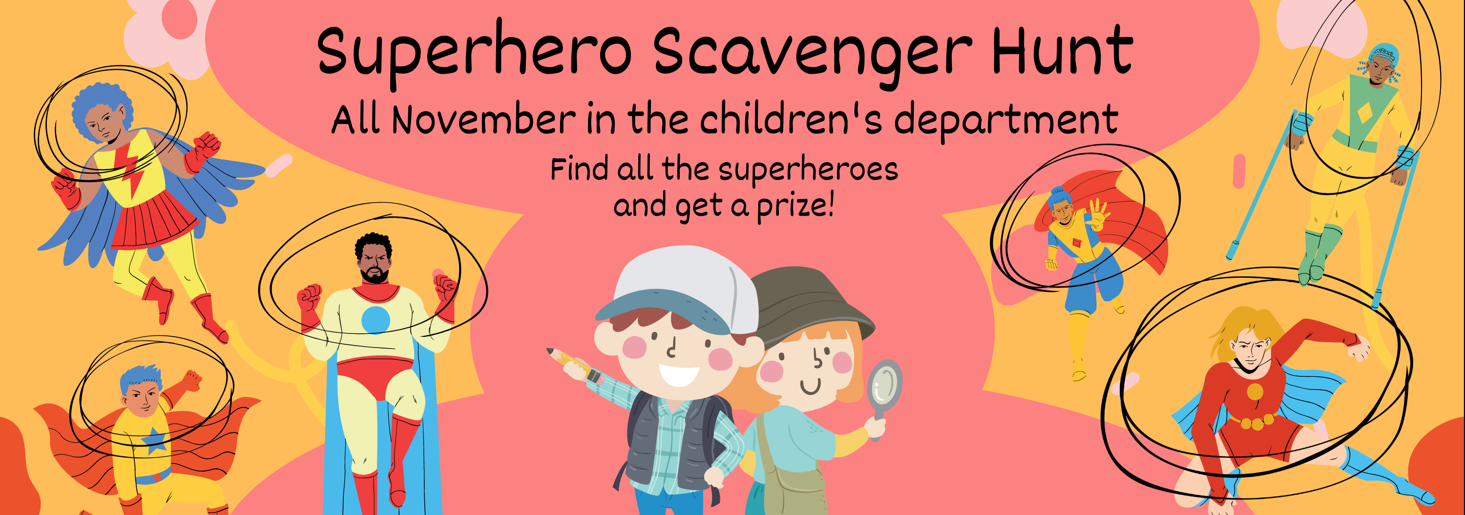 Superhero Scavenger Hunt – Moon Township Public Library