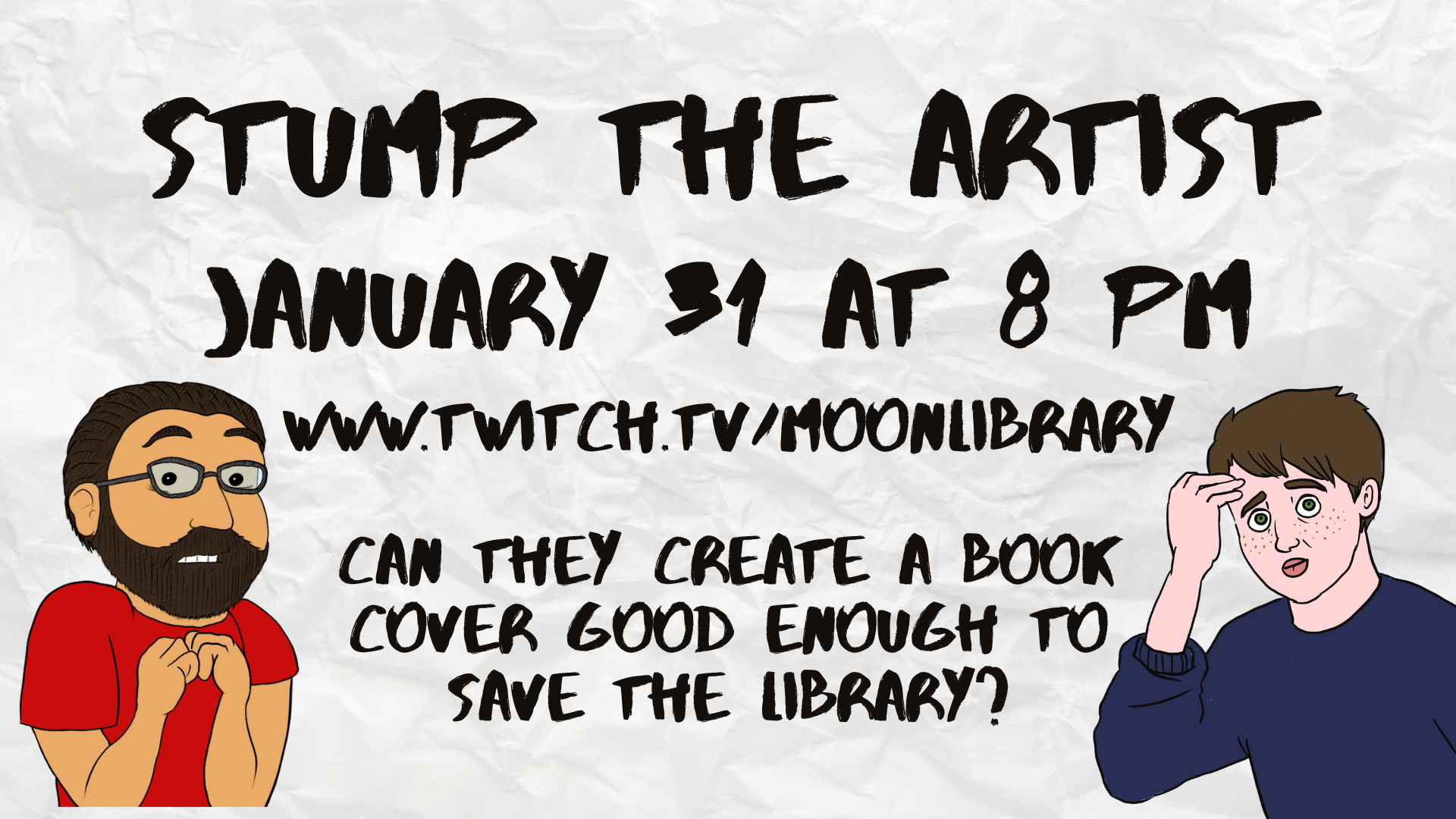 stump the artist banner 2023 01 31 – Moon Township Public Library