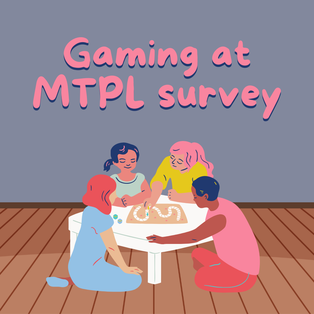 gaming survey button – Moon Township Public Library