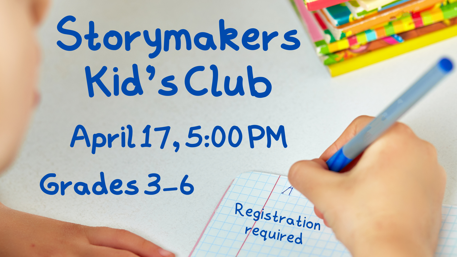 Storymakers Kid’s Club 2023 04 17 – Moon Township Public Library