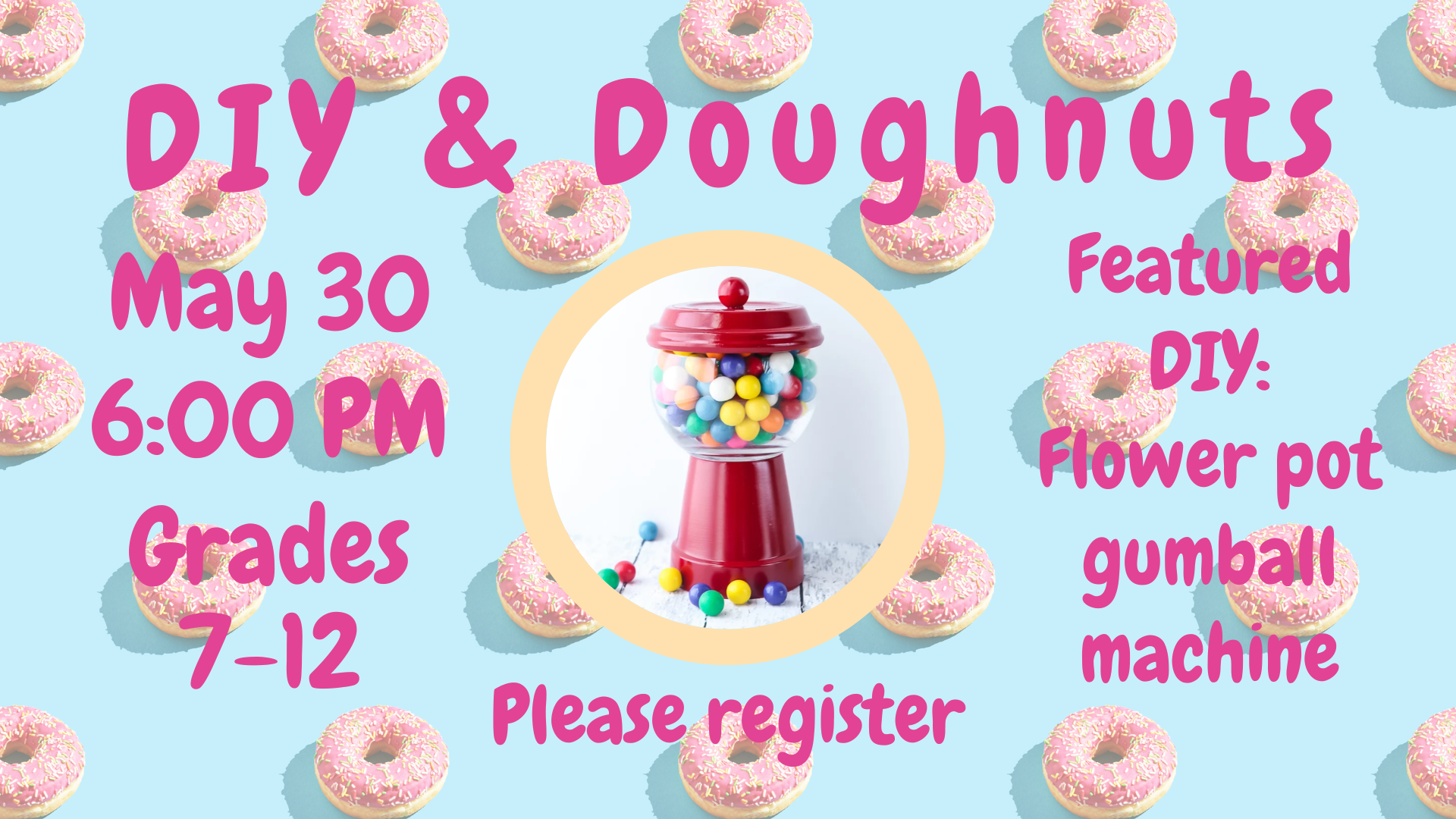 DIY & Doughnuts 2023 05 30 – Moon Township Public Library
