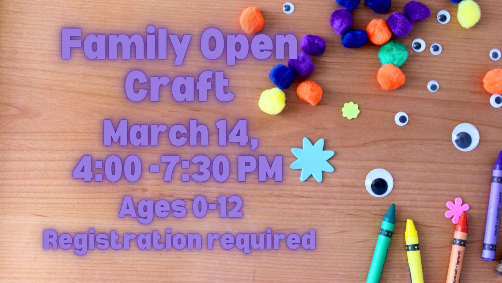 family open craft 2024 03 14 v3 – Moon Township Public Library