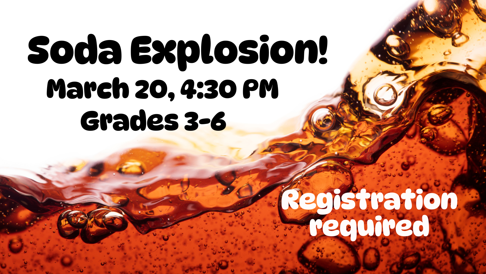 soda explosion 2024 03 20 – Moon Township Public Library